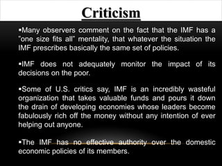 IMF monetary fund | PPT