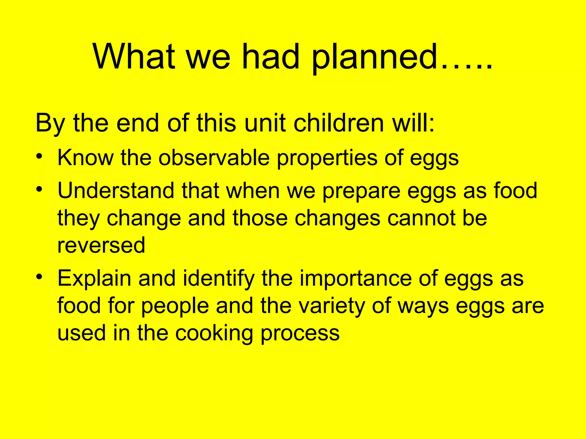 Egg Inquiry Powerpoint | PPT