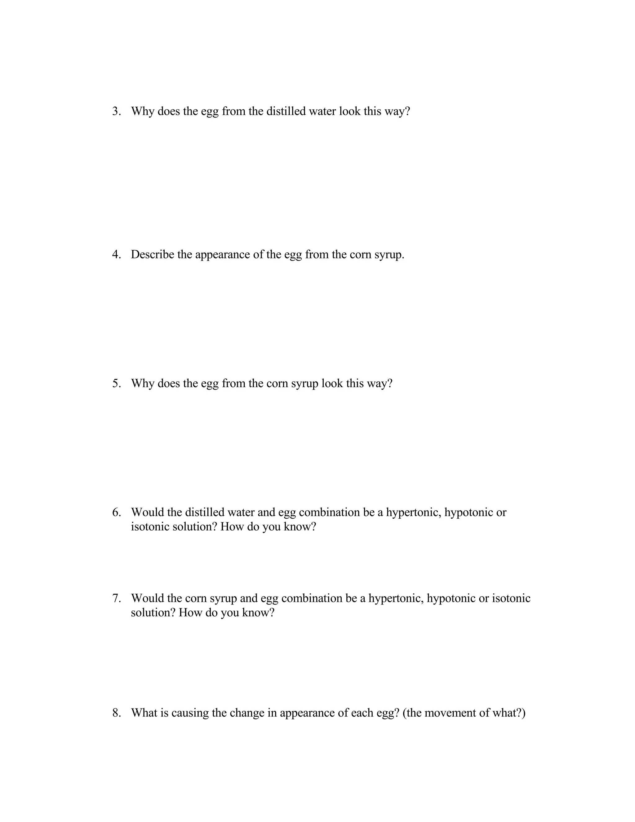Egg Osmosis Experiment | DOC
