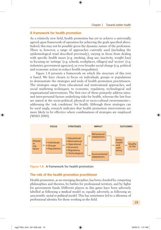 Health Promotion Strategies and Methods 3e - sample chapters | PDF