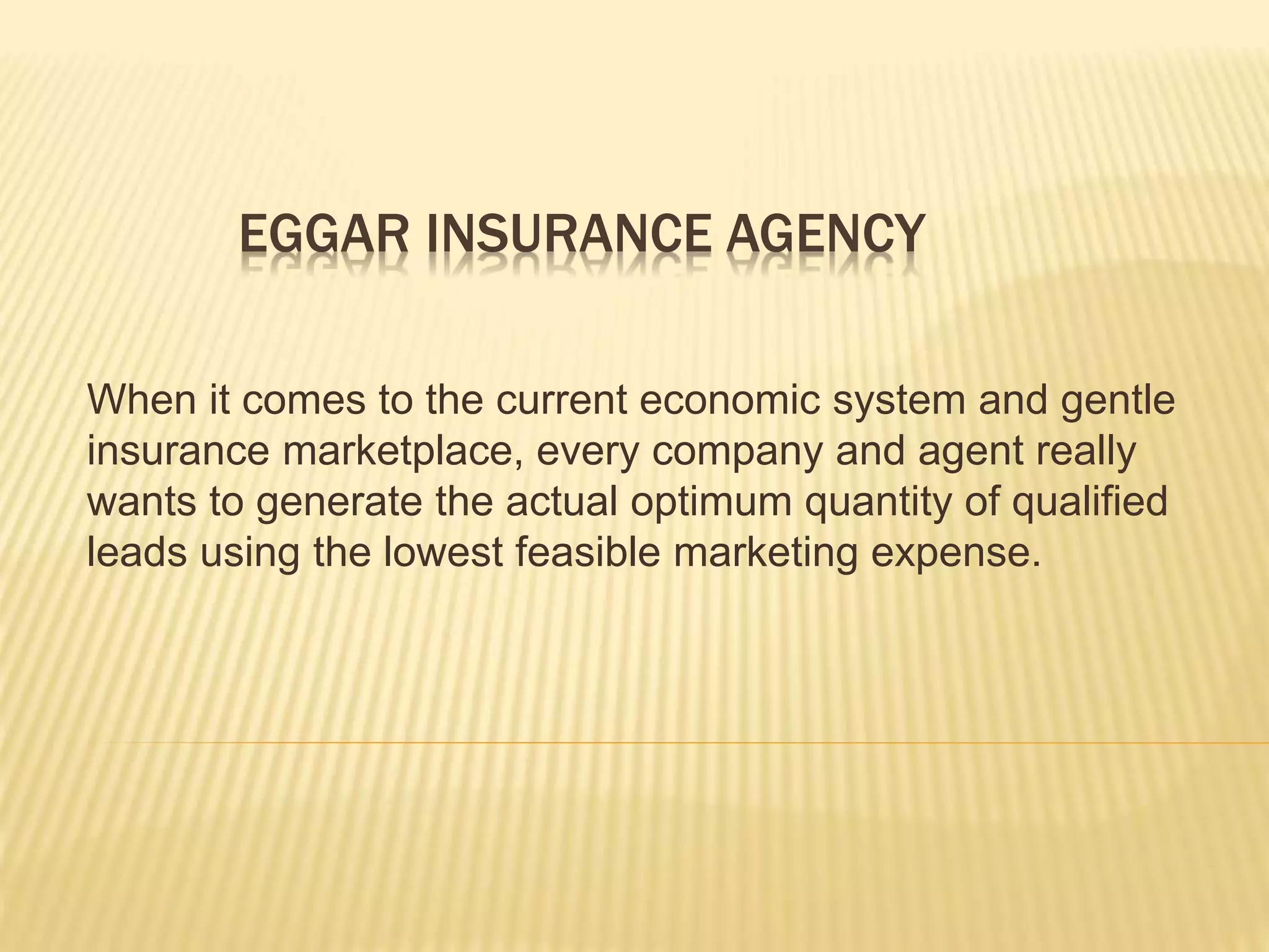 Eggar insurance agency | PPTX