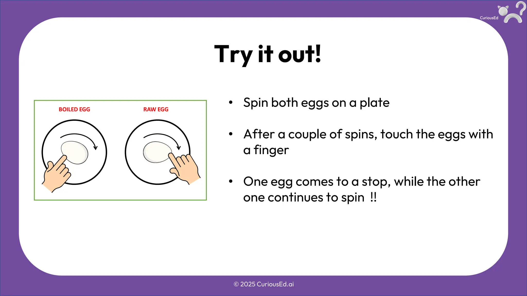 CuriousEd : Egg Challenge: Understanding Inertia and Newton’s First Law ...