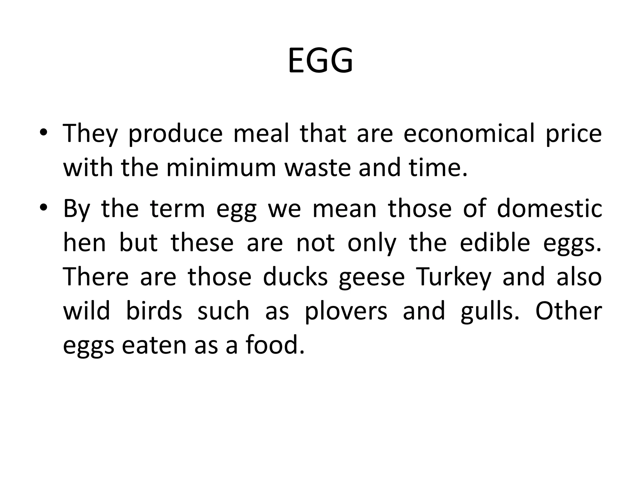 introduction of egg cookery and uses of egg in cookery | PPTX