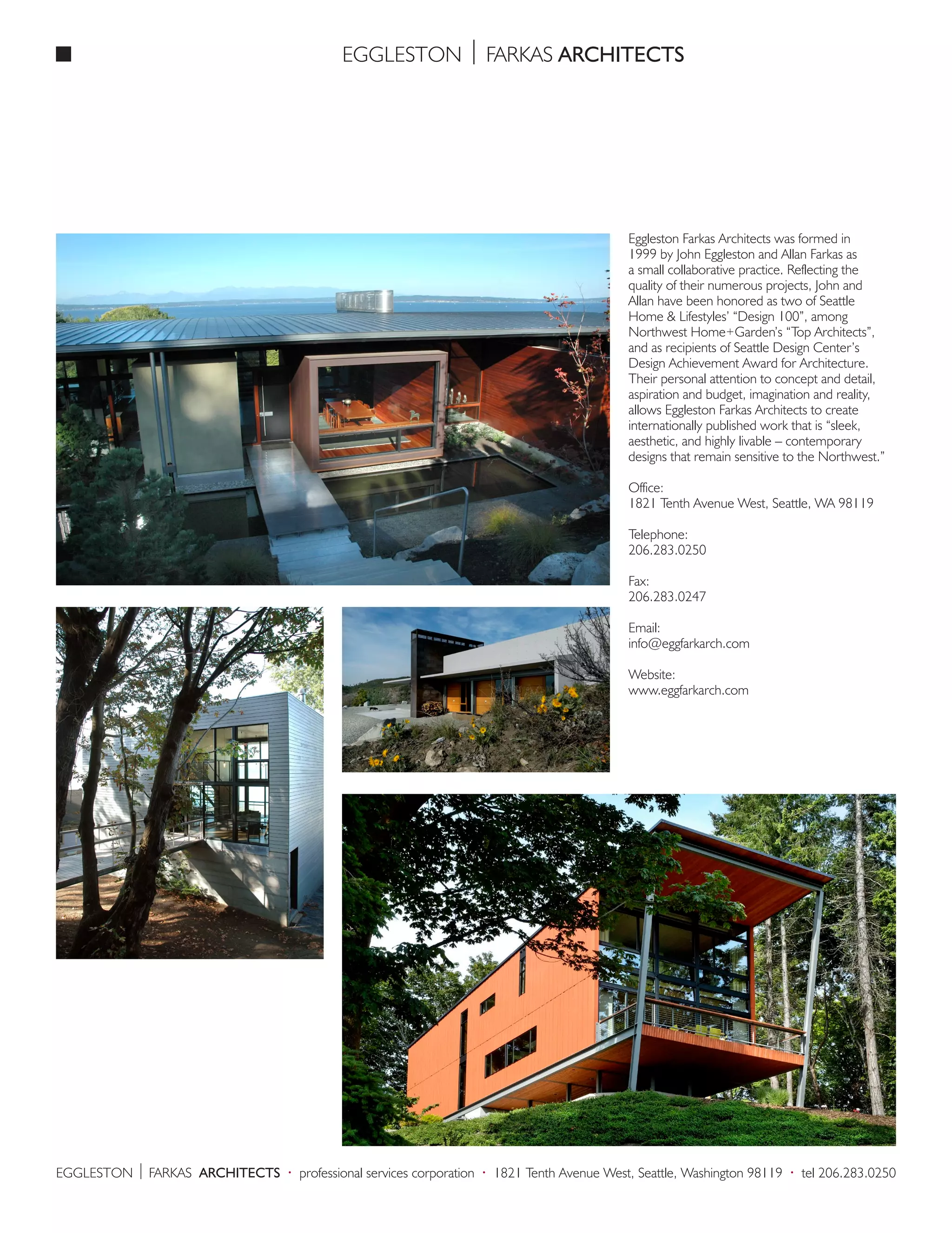 Contact Page - Eggleston Farkas Architects | PDF