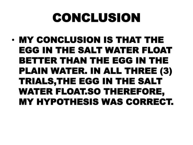 Egg float presentation | PPTX