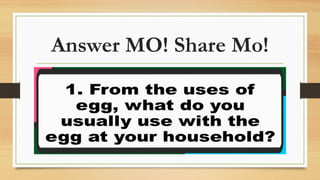 egg foam formation that will use in making icing ang more | PPTX