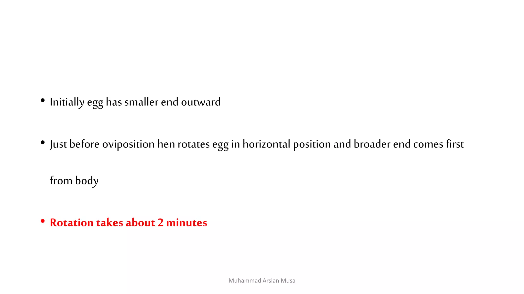 Egg formation process in chicken | PPSX