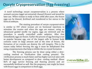 Egg Freezing: Fertility Preservation | PPT