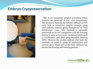 Egg Freezing: Fertility Preservation | PPT