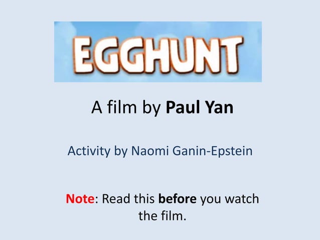 Egghunt –Lead-in Activity | PPTX