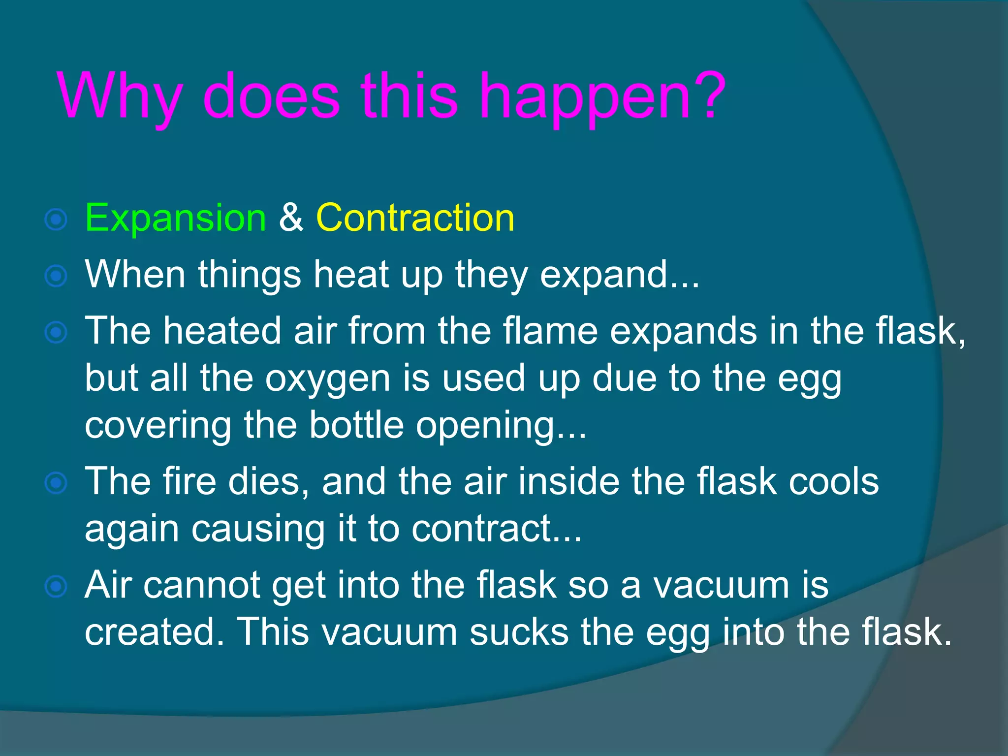 Egg in a flask – impossible | PPTX