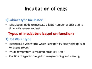 Egg incubation | PPTX