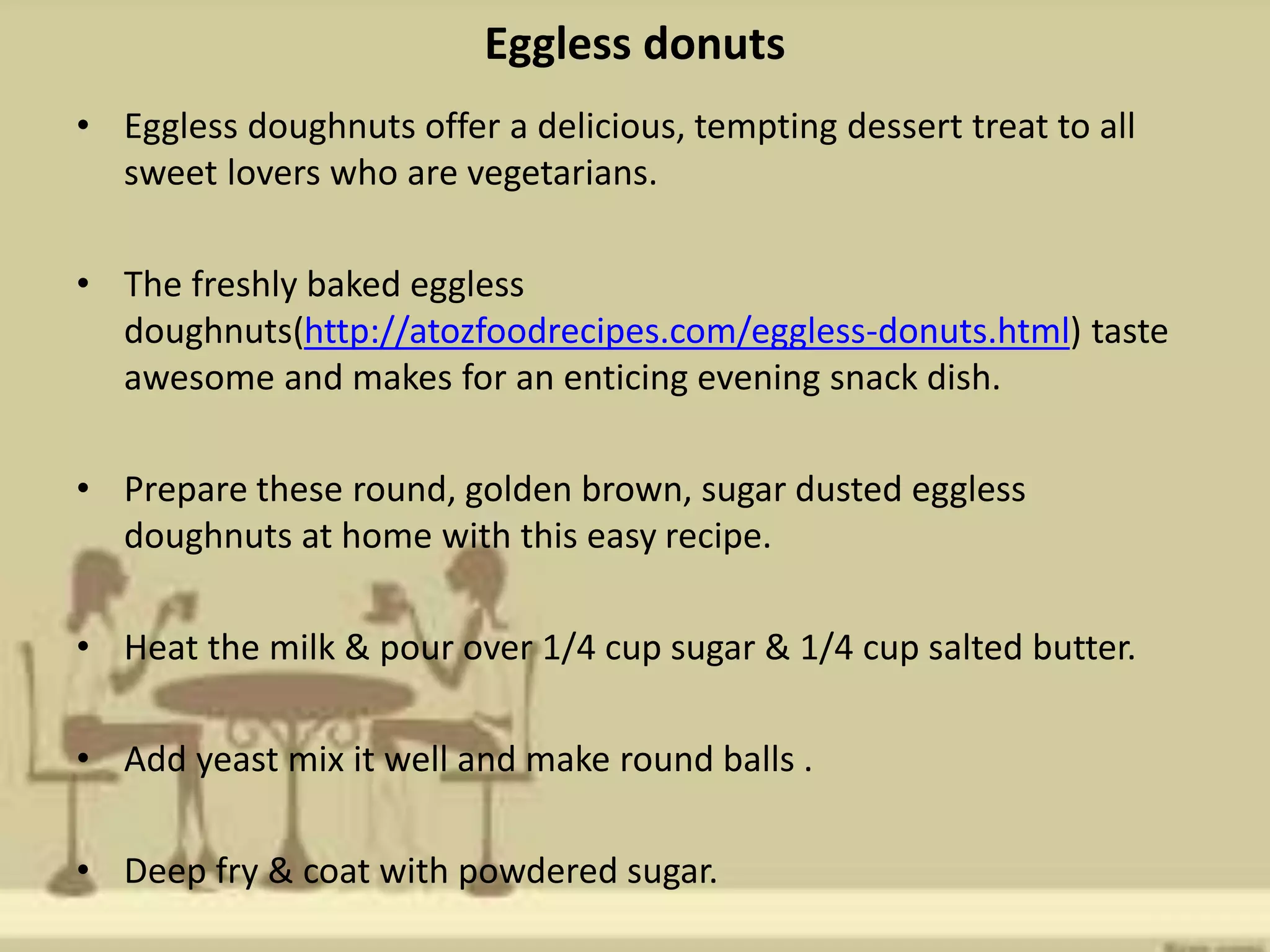 Eggless baking snacks varieties | PPTX | Desserts and Baking | Food & Drink