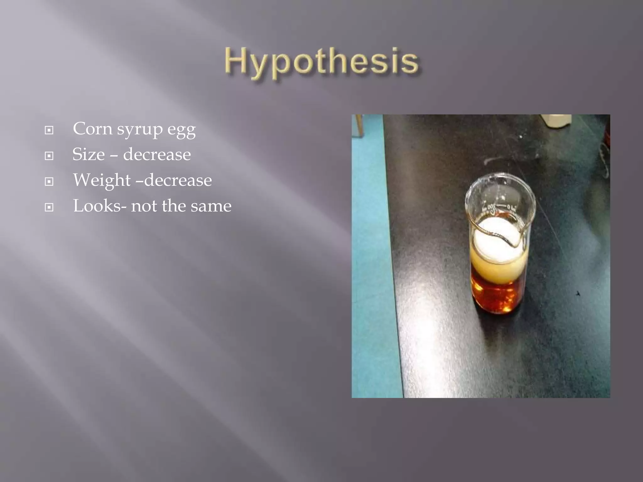 Egg osmosis experiment | PPTX