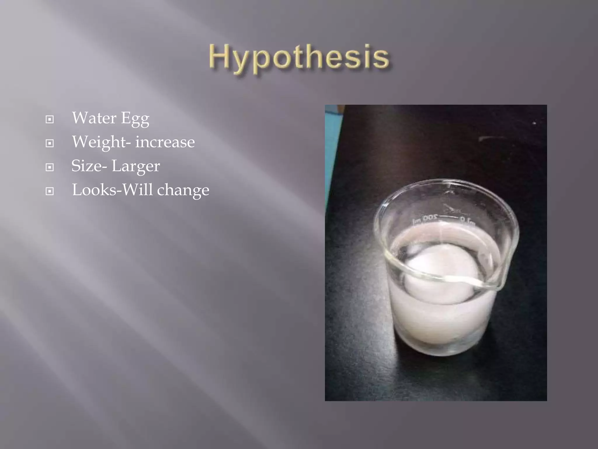 Egg osmosis experiment | PPTX