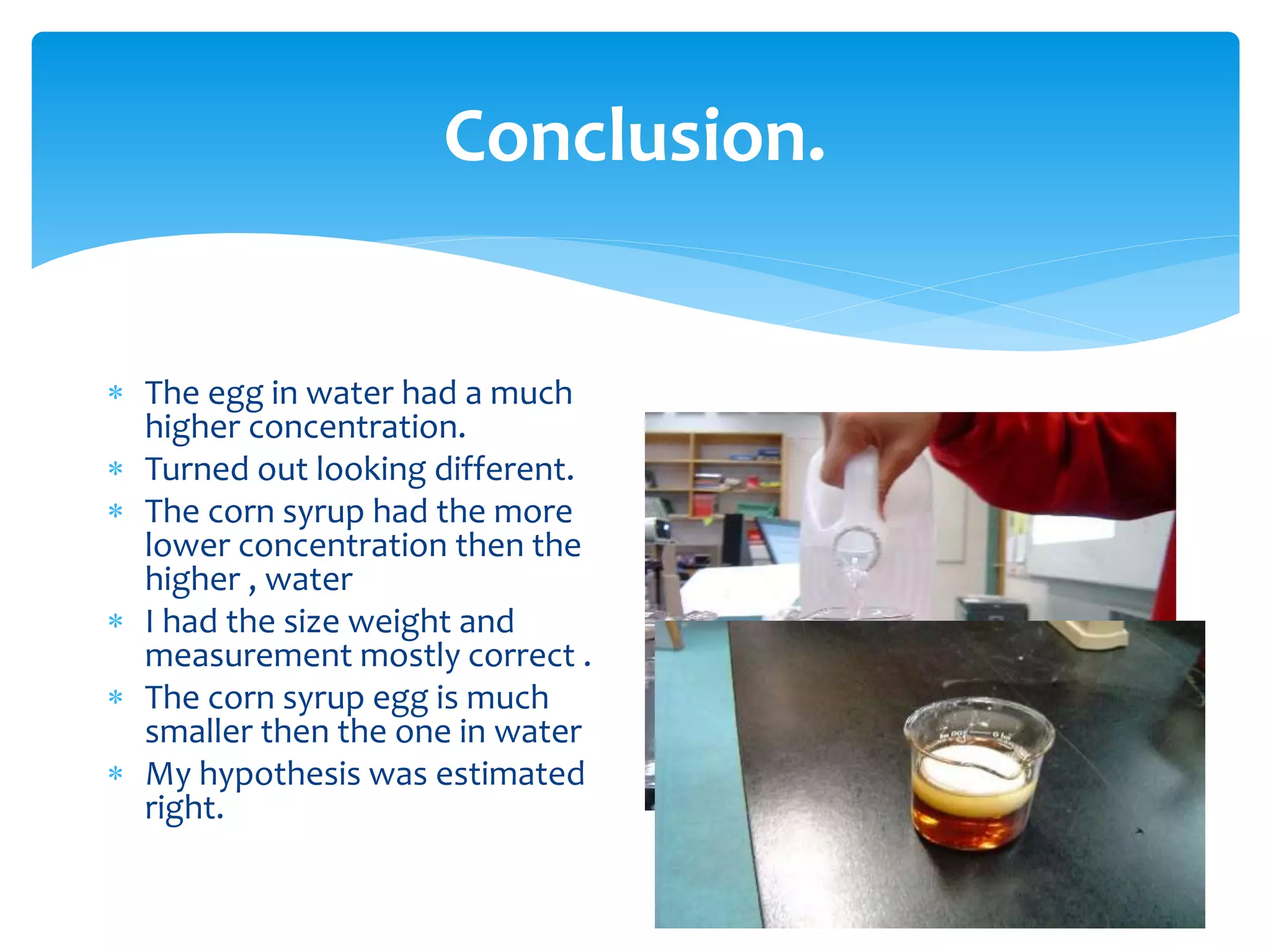 Egg osmosis experiment | PPTX
