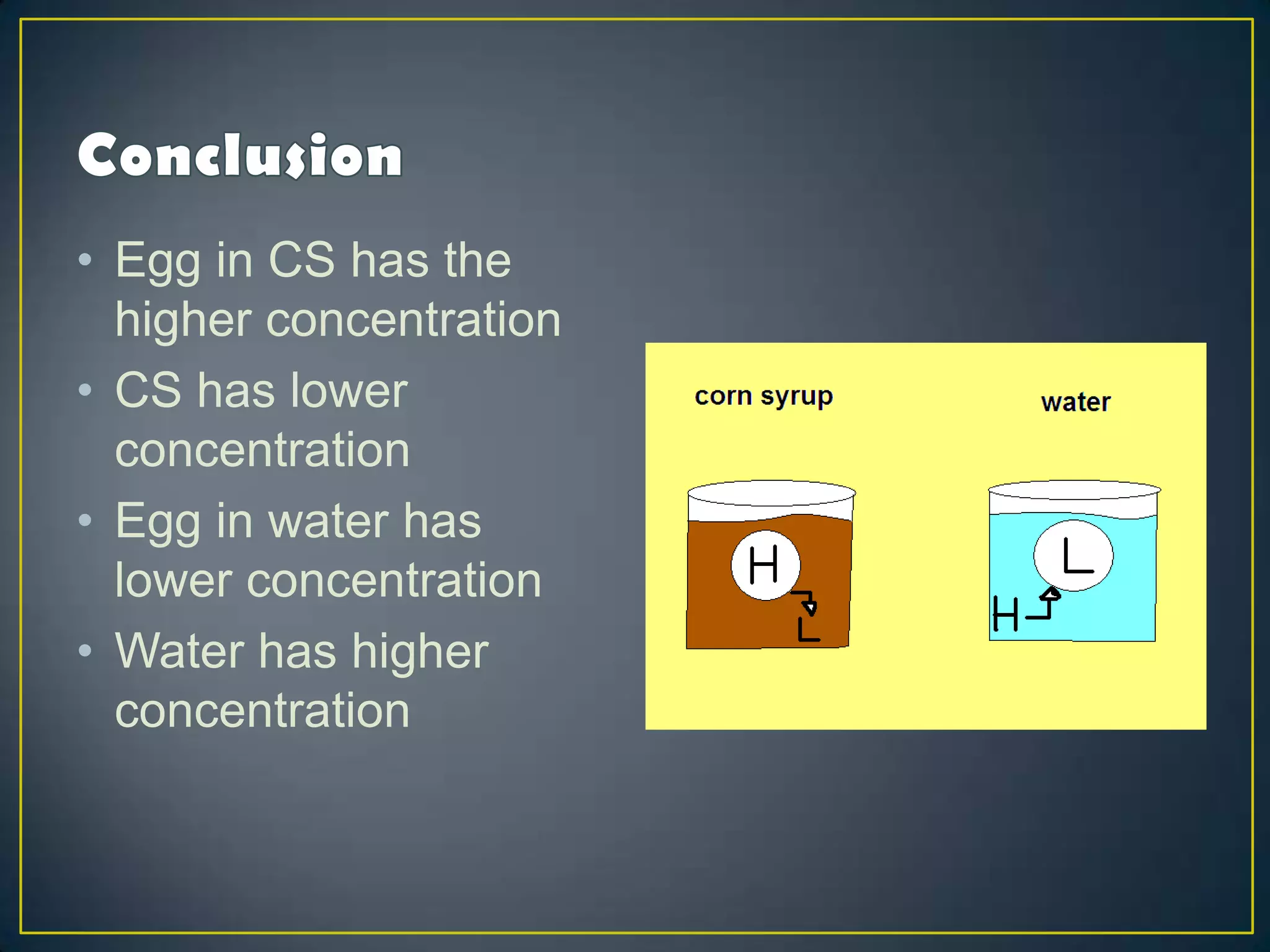 Egg osmosis experiment | PPTX | Chemistry | Science