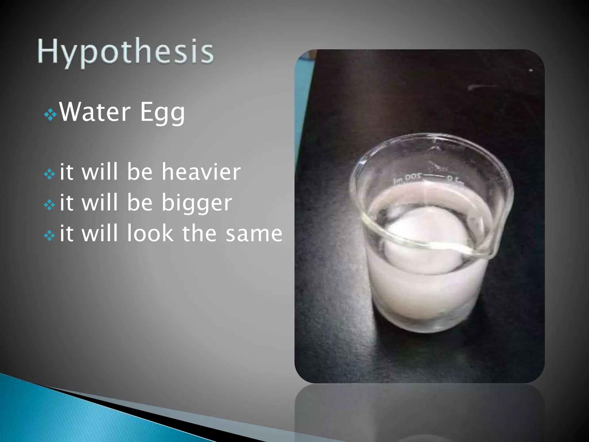 Egg osmosis experiment | PPTX