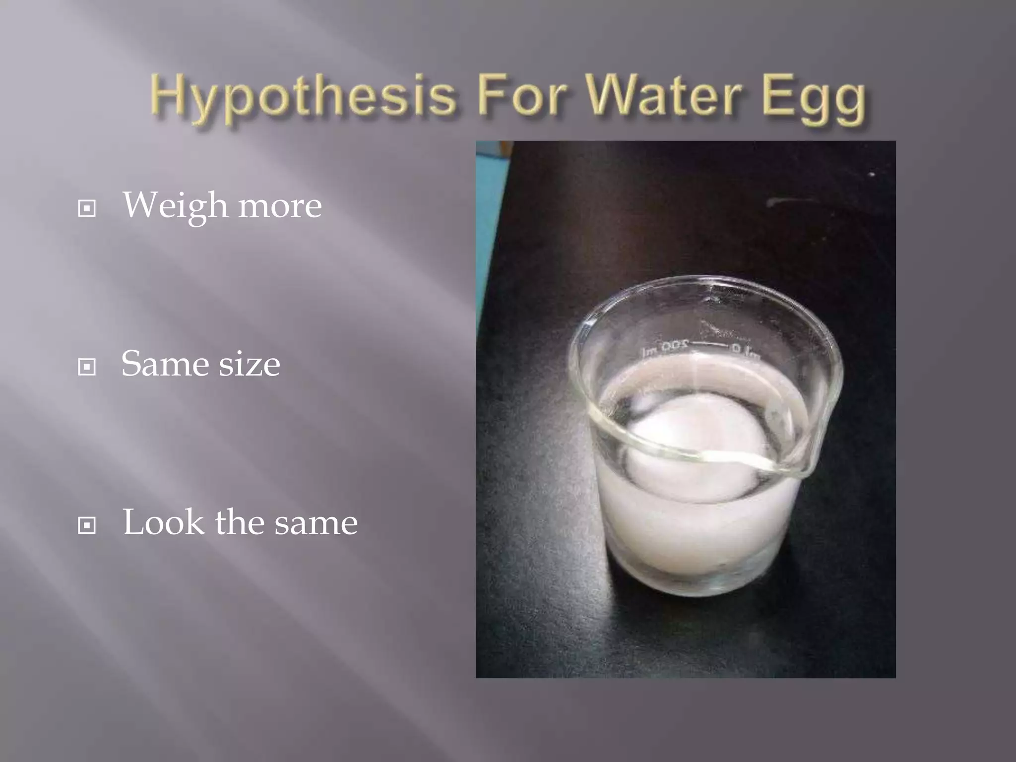 Egg osmosis experiment | PPTX