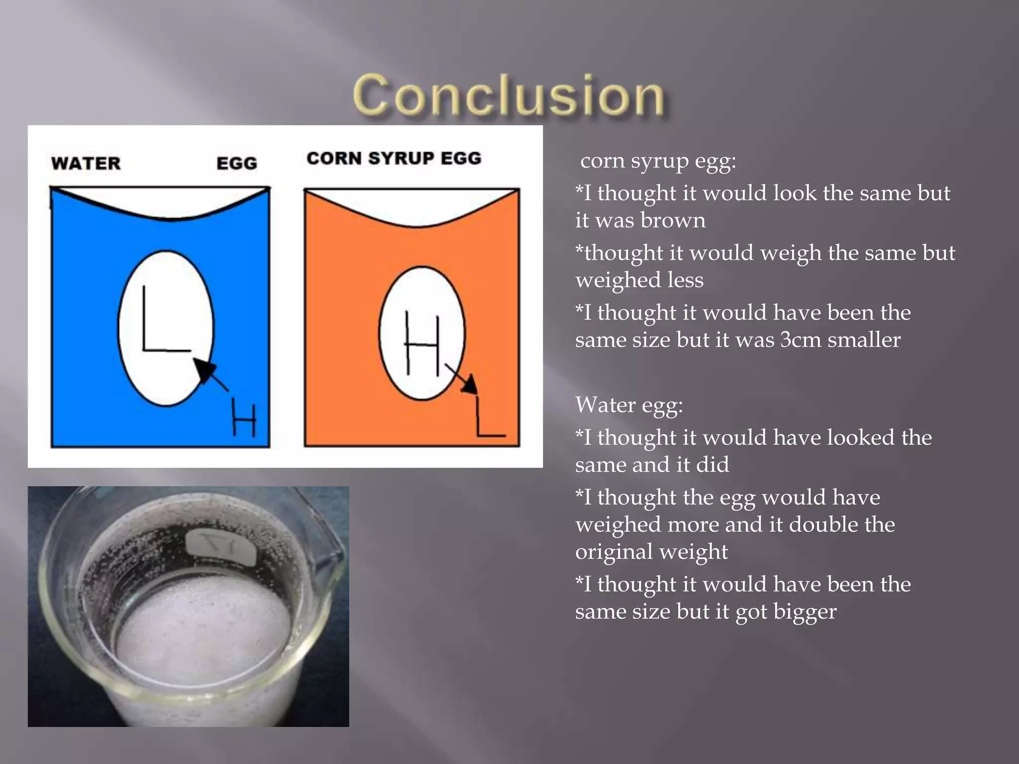 Egg osmosis experiment | PPTX