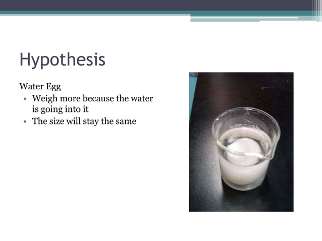 Paige's Egg osmosis experiment | PPTX