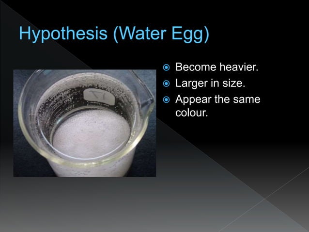 Egg osmosis experiment | PPT