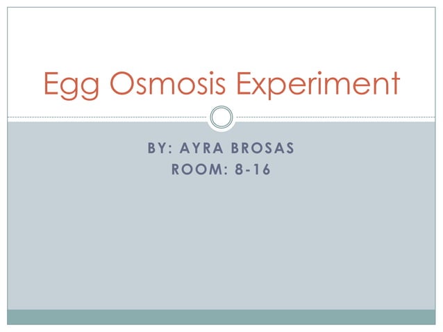 Egg osmosis experiment | PPT