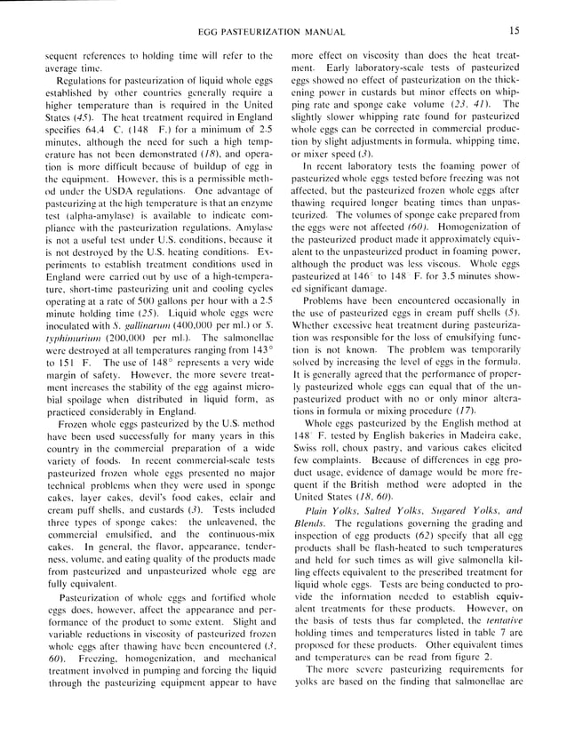 Egg Pasteurization Manual.pdf | Agriculture | Industries