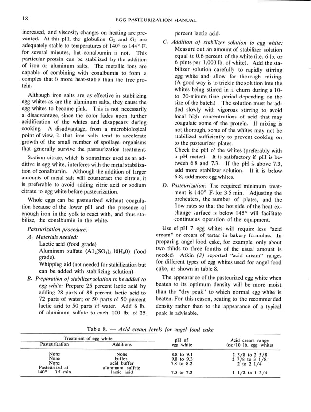 Egg Pasteurization Manual.pdf | Agriculture | Industries