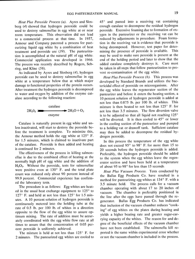 Egg Pasteurization Manual.pdf | Agriculture | Industries