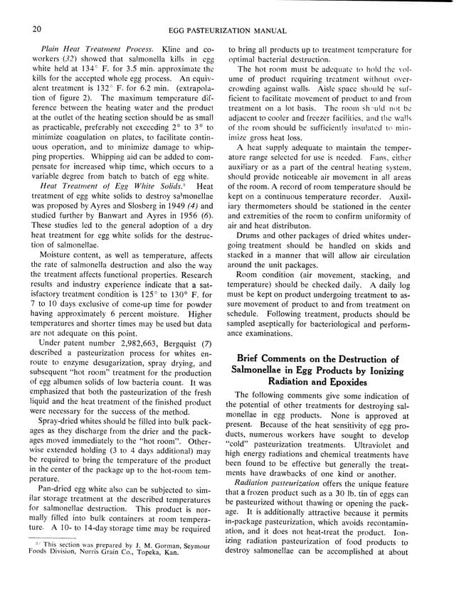 Egg Pasteurization Manual.pdf | Agriculture | Industries