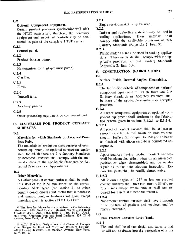 Egg Pasteurization Manual.pdf | Agriculture | Industries