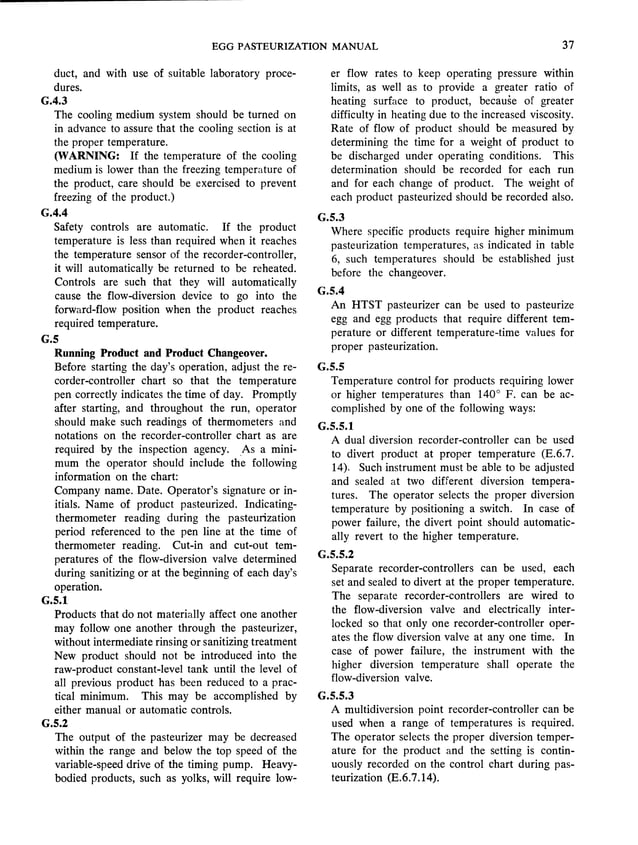 Egg Pasteurization Manual.pdf | Agriculture | Industries