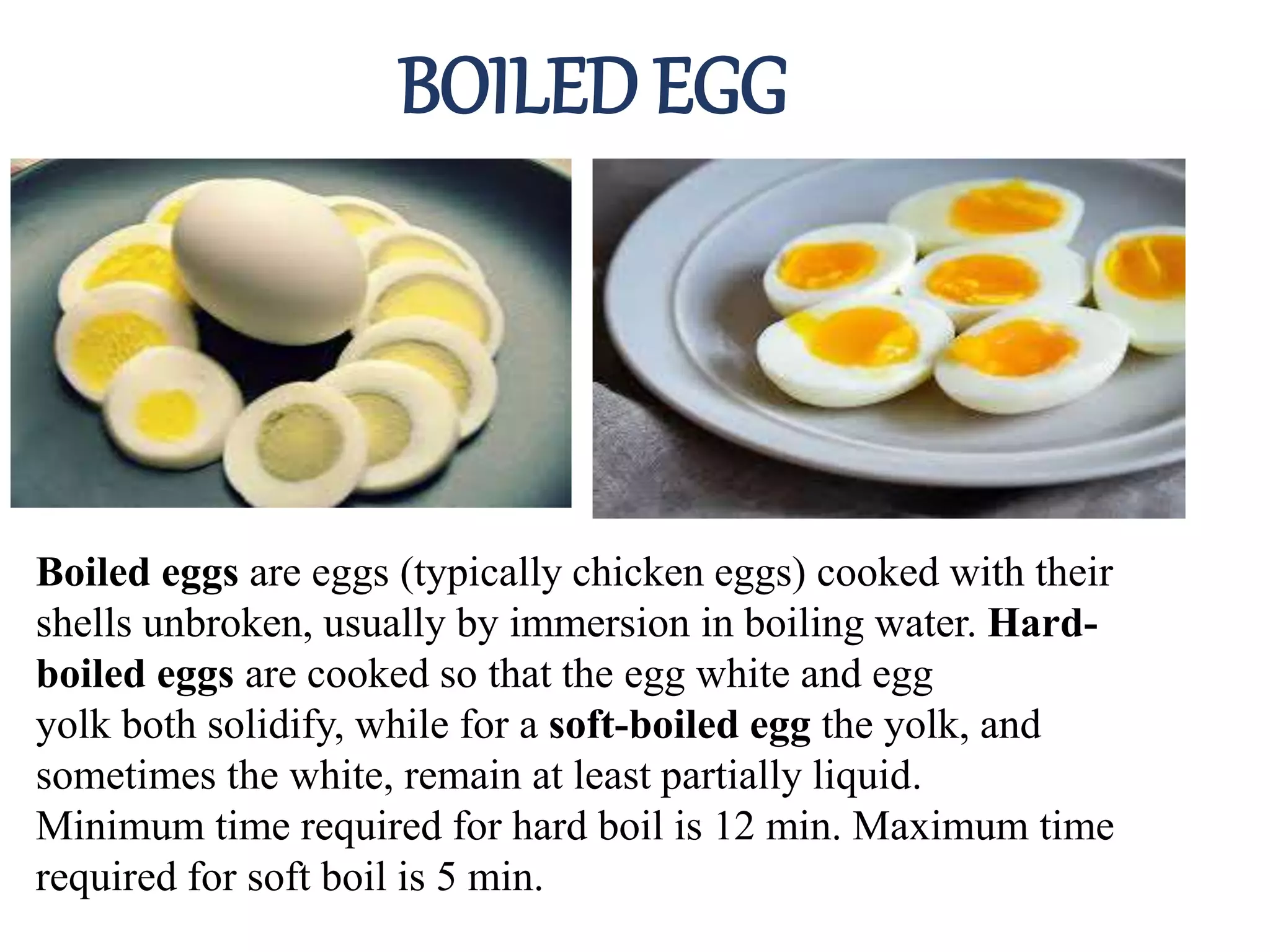 Egg preparations ( food production ) | PPTX