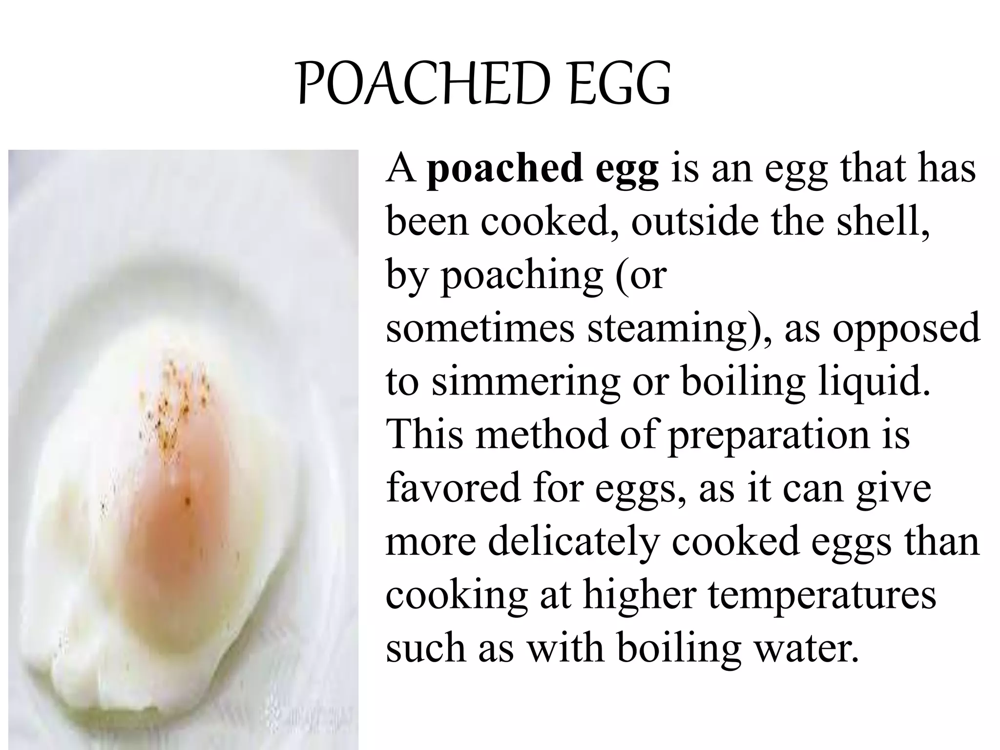 Egg preparations ( food production ) | PPTX