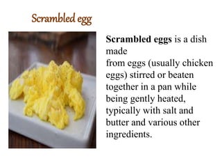 Egg preparations ( food production ) | PPTX