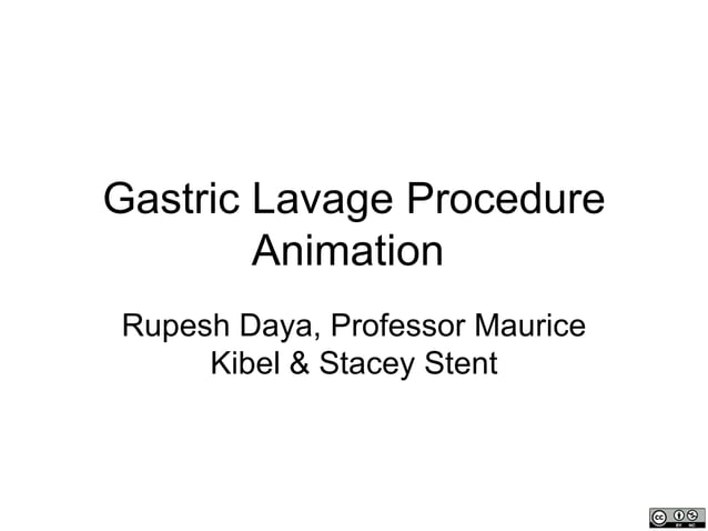 Gastric Lavage Procedure Animation | PPT