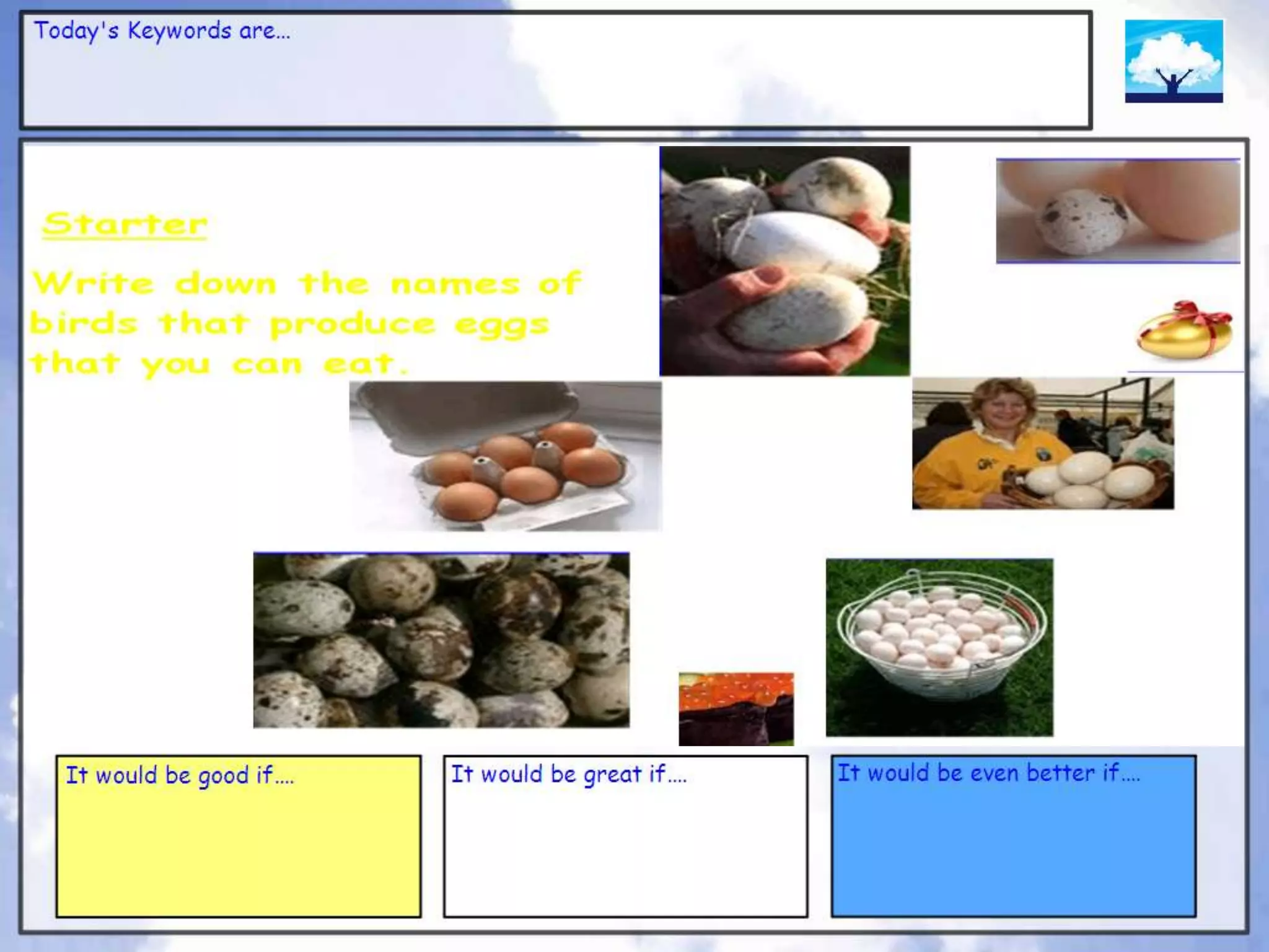 Eggs powerpoint for gcse | PPTX