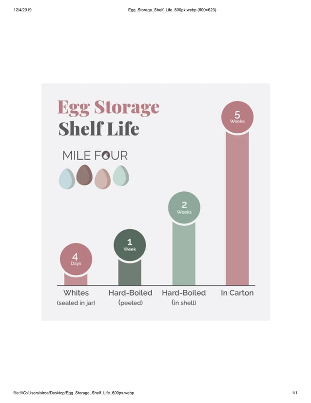 Egg Storage Shelf Life | PDF