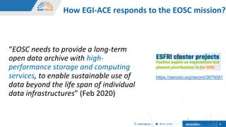 The EOSC Compute Platform with the EGI-ACE project | PPT