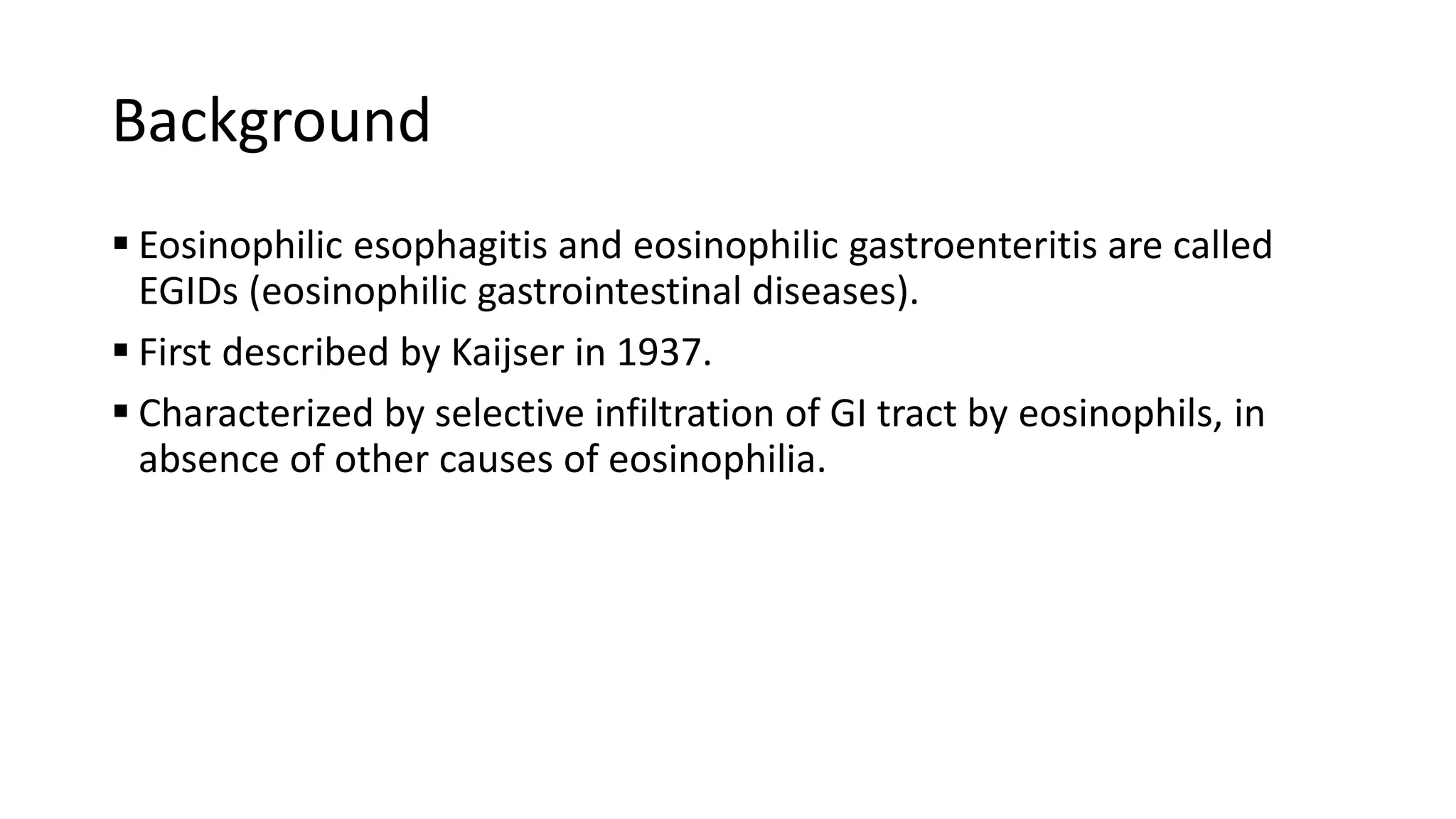 Eosinophilic GI Disorders | PPTX