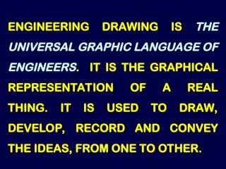 Introduction to engineering graphics and and points | PPT