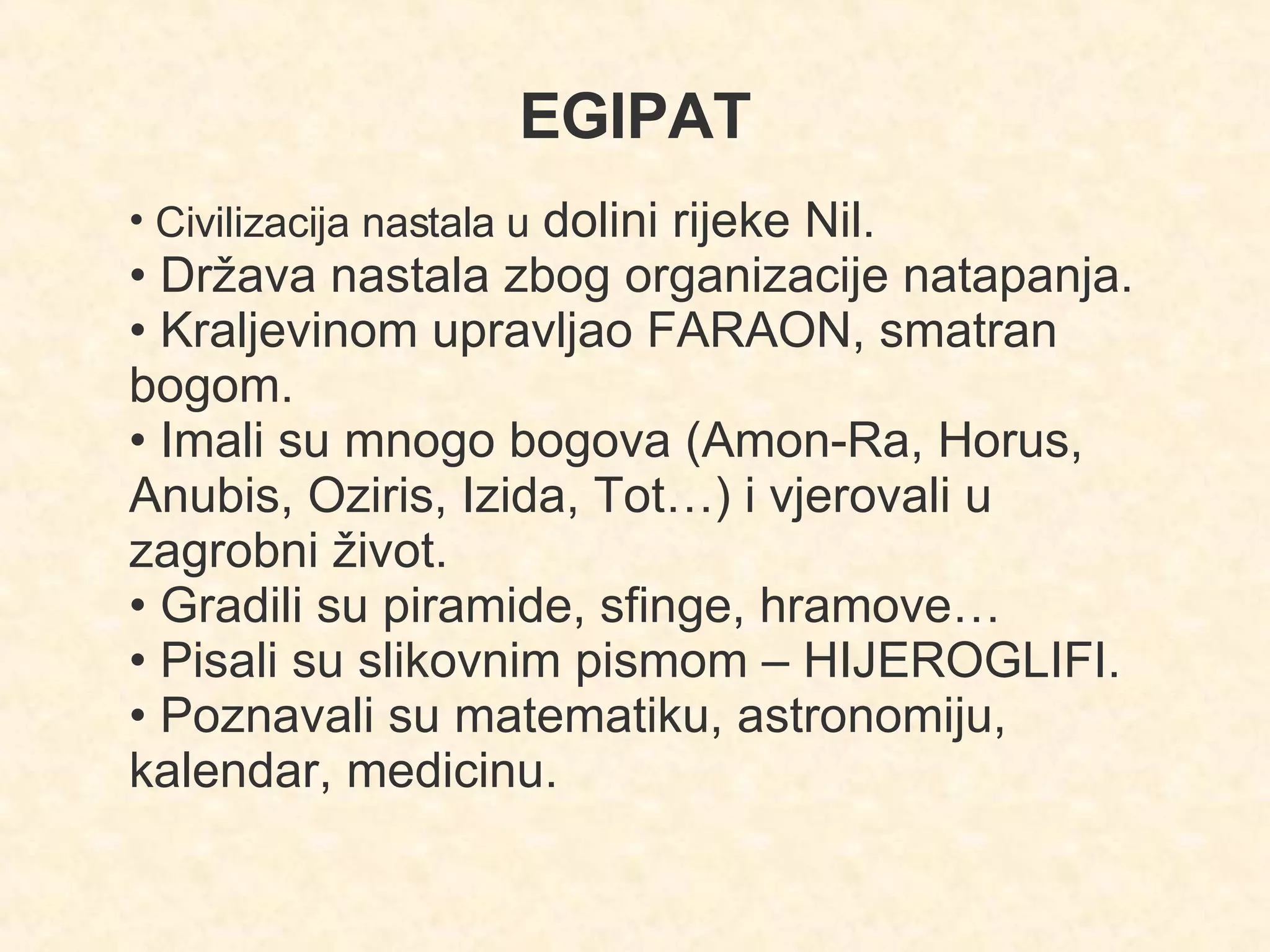Stari Egipat | PPT