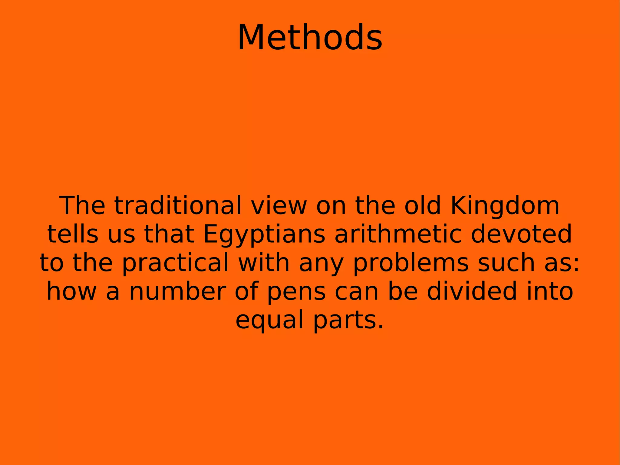 MATHS :Egypt | PPT