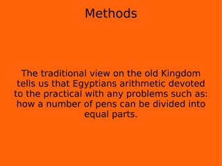MATHS :Egypt | PPT