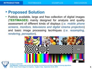 TESTIMAGES - a large-scale archive for testing visual devices and basic ...