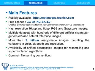 TESTIMAGES - a large-scale archive for testing visual devices and basic ...
