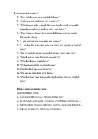 Egitura arruntak aztertzen | DOC