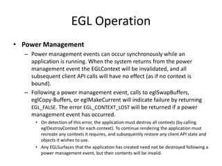 OpenGL ES EGL Spec&APIs | PPT