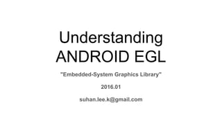 Understaing Android EGL | PDF